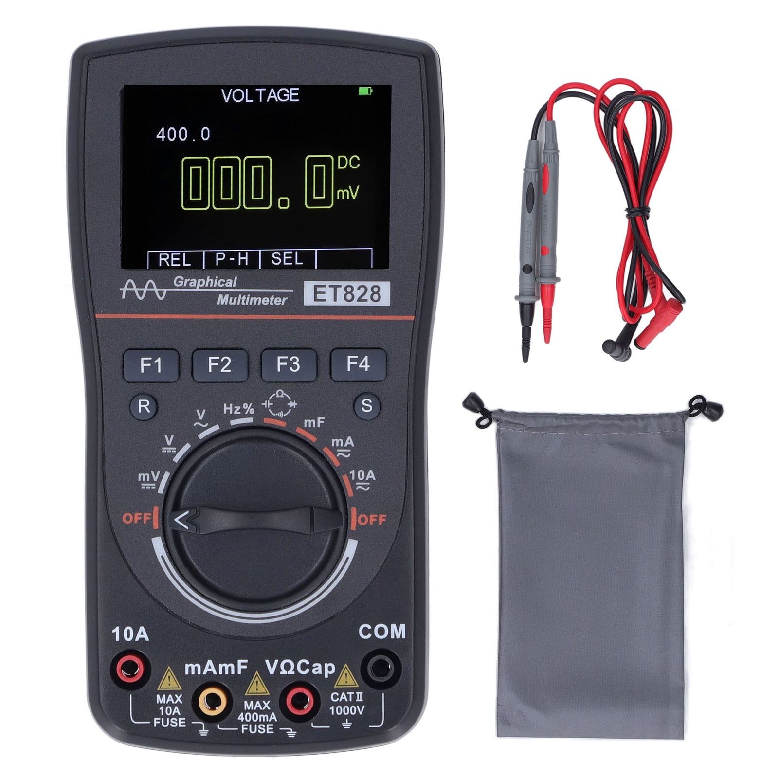 2 In 1 Oscilloscope Multimeter 1mhz 25msps Sampling Dc Ac Current Voltage Diode Test Multimeter