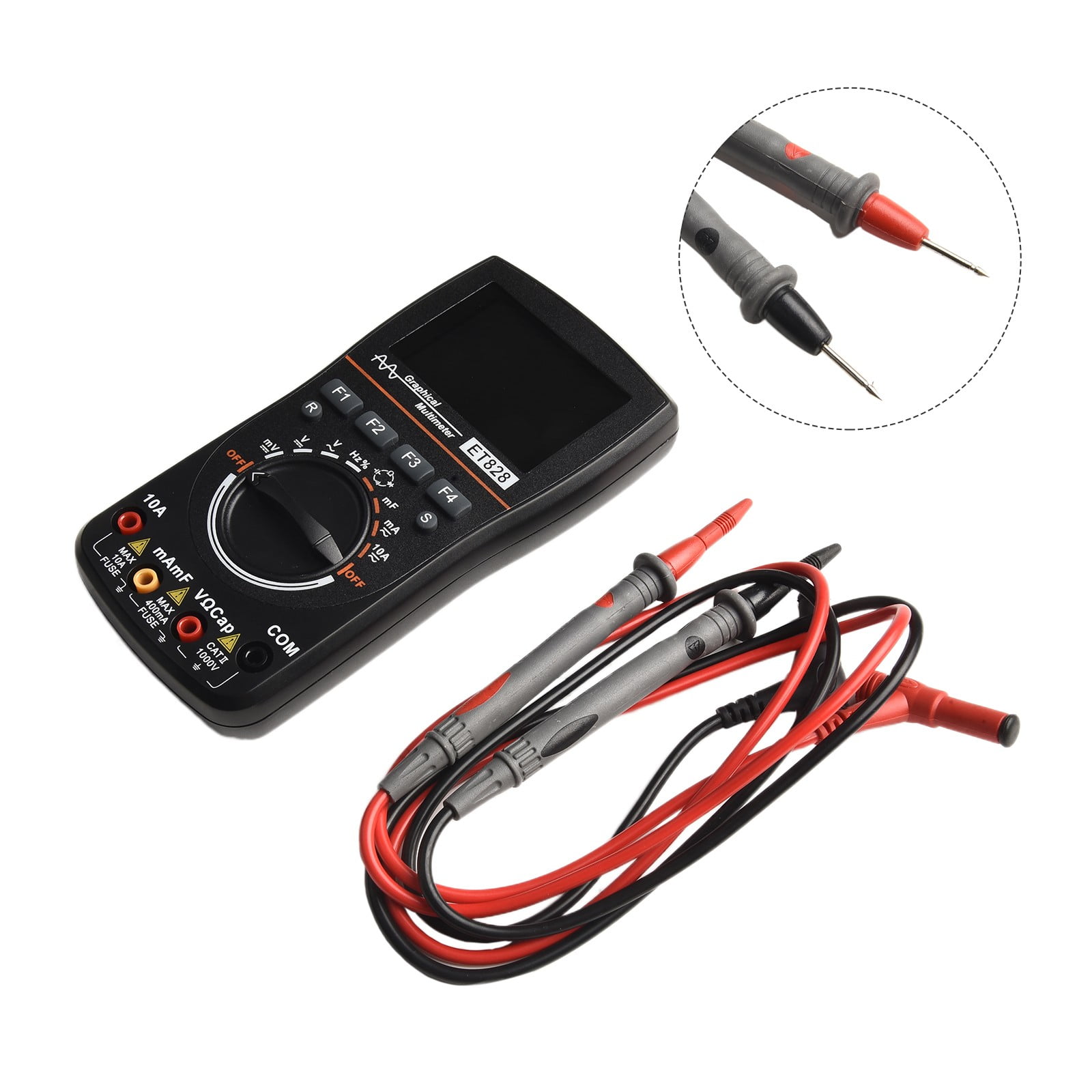 2-in-1 Oscilloscope Multimeter Intelligent Digital Scope LED Handheld ...