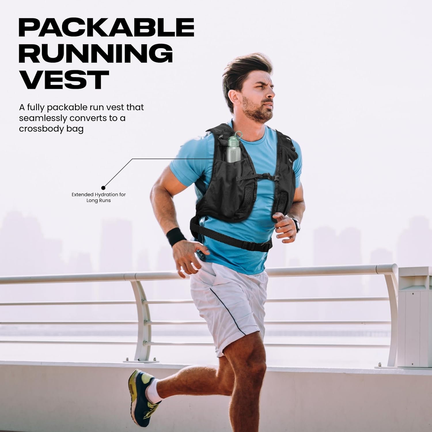 2-in-1 Packable Running Vest for Men – Ultra-Lightweight, Water ...