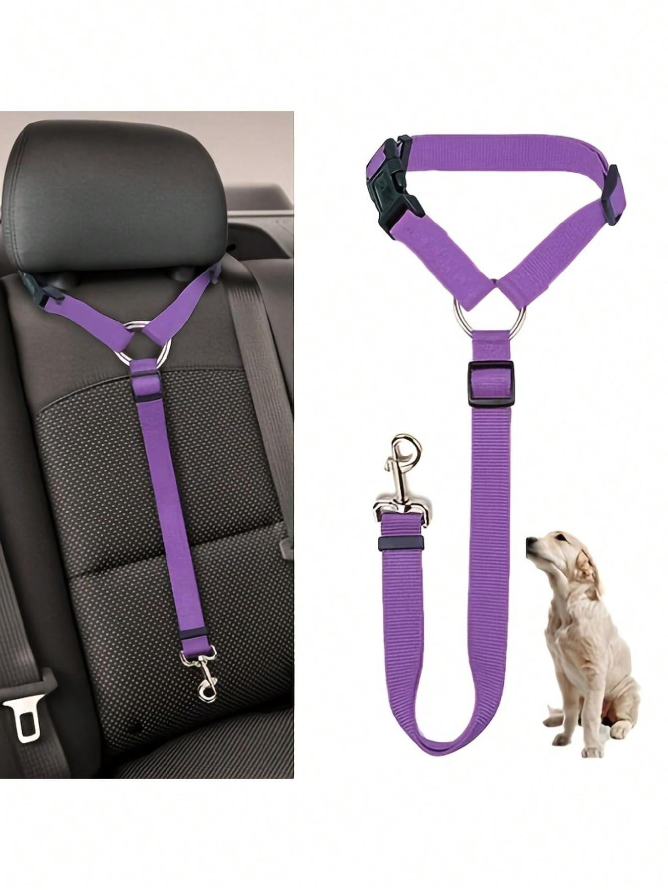 2 in 1 Pet Car Safety Belt For Small-Medium Dogs, Dog Vehicle Traction ...