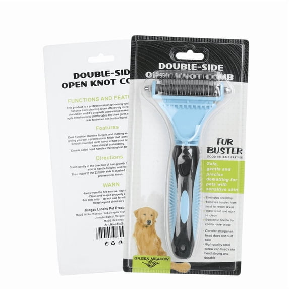2-in-1 Pet Grooming Brush for Dogs & Cats – Dual-Sided Deshedding ...