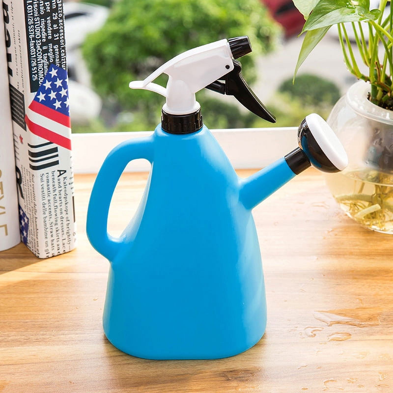 2 in 1 Plastic Watering Can Indoor Garden Plants Pressure Spray Water ...