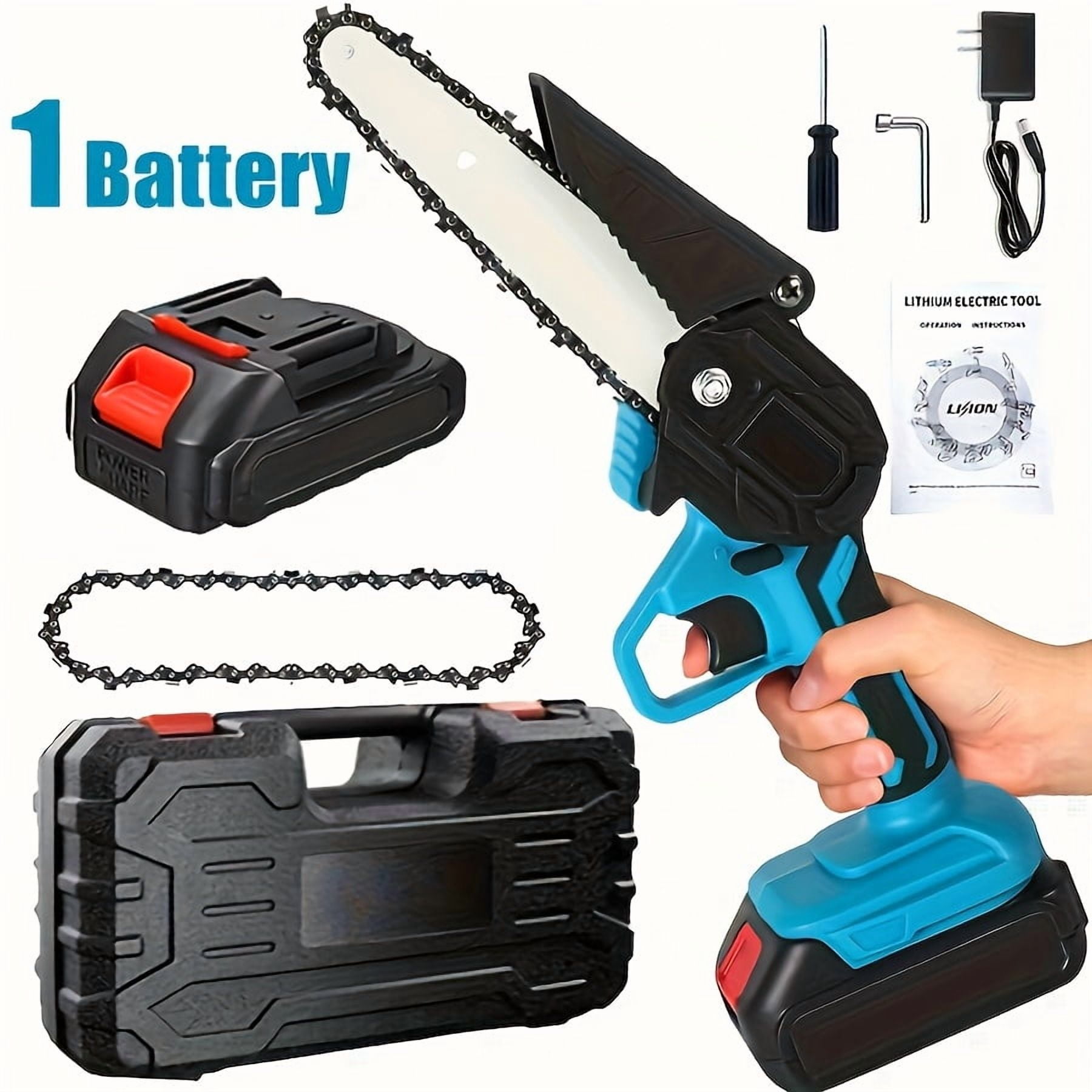 2-in-1 Pole-less & Handheld Brushless Electric Chainsaw - With ...