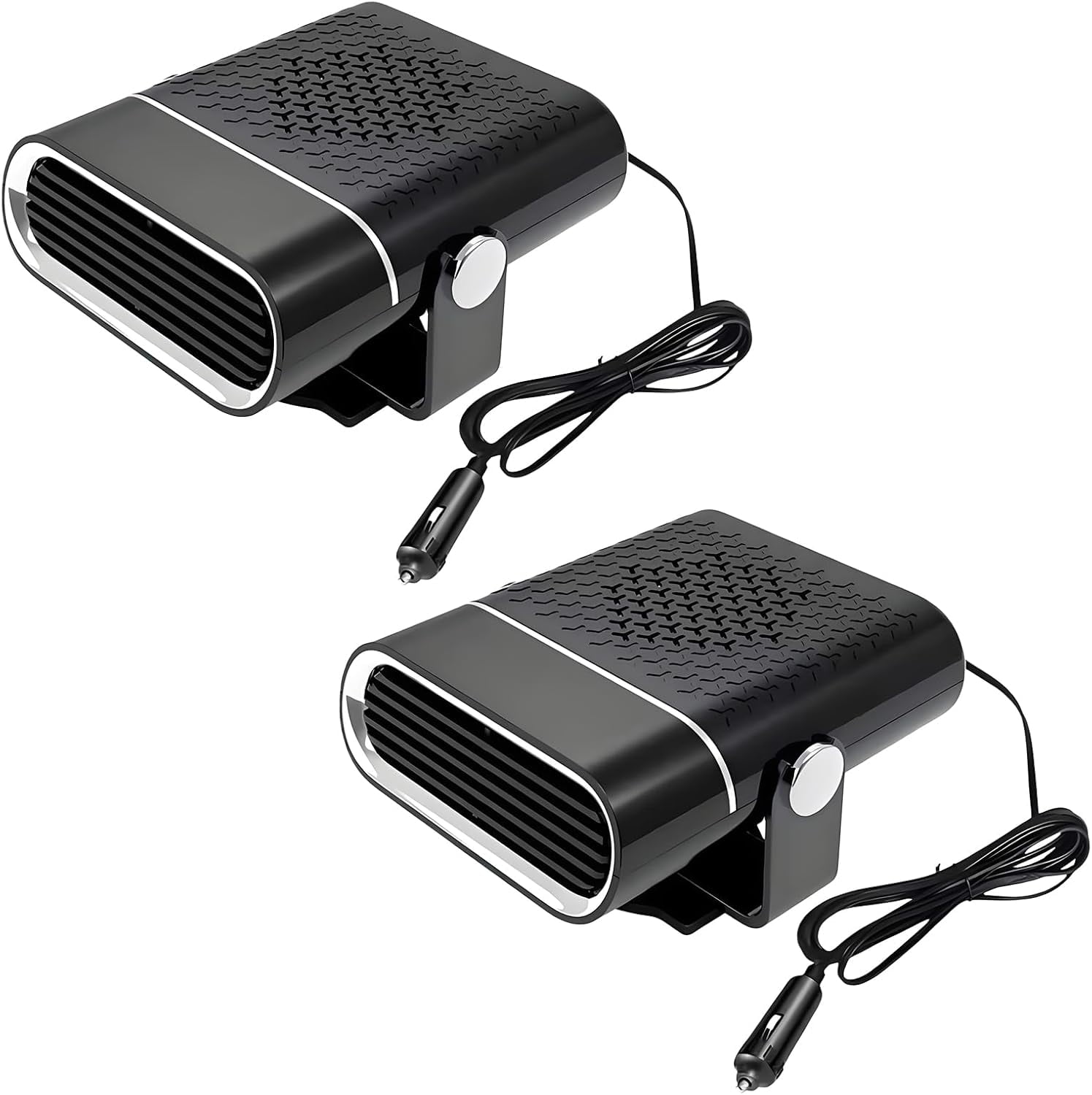 2-in-1 Portable Car Heater with 360° Rotation, 12/24v 150w Car ...
