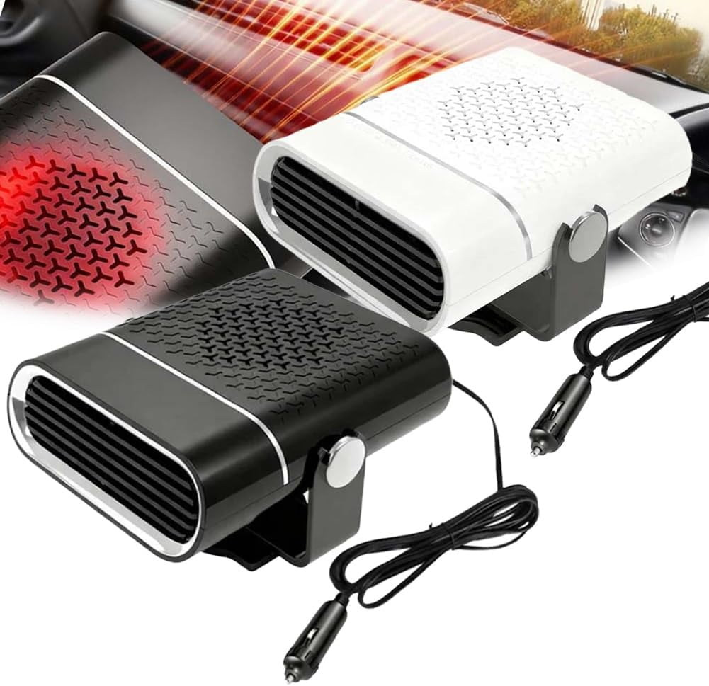 2-in-1 Portable Car Heater With 360° Rotation, Car Defroster Windshield ...
