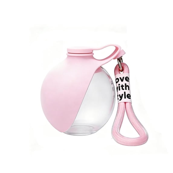 2-in-1 Portable Dog Water Bottle 18.4 Oz, Leakproof Pet Water Dispenser ...
