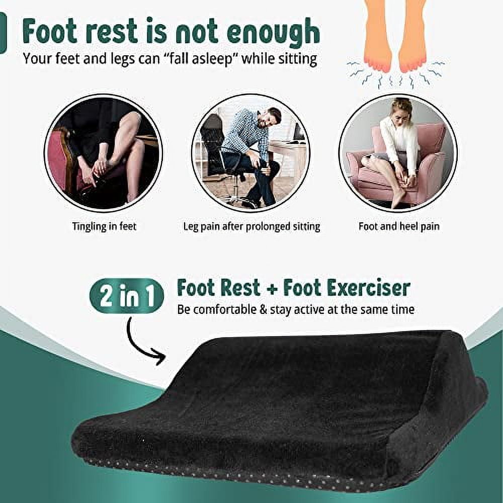 2-in-1 Portable Foot Rest - Improve Circulation & Exercise Massage Foot ...