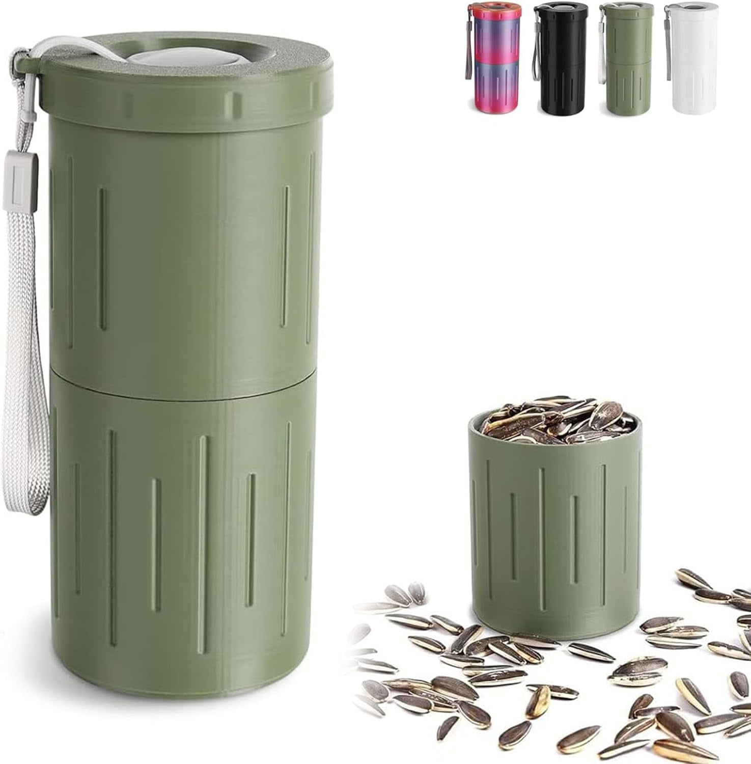 2-in-1 Portable Sunflower Seed Spit Cup - Shell Storage & Seed Holder ...