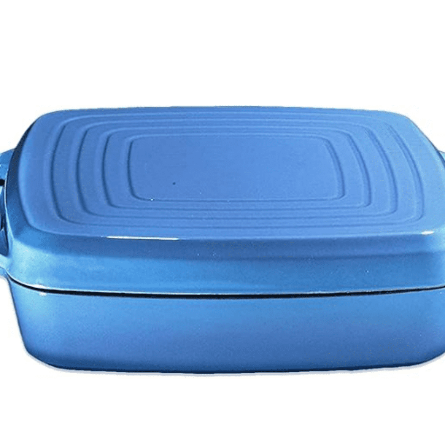 2-in-1 Pre-Seasoned Square Cast Iron Dutch Oven with Dual Handles, Non ...