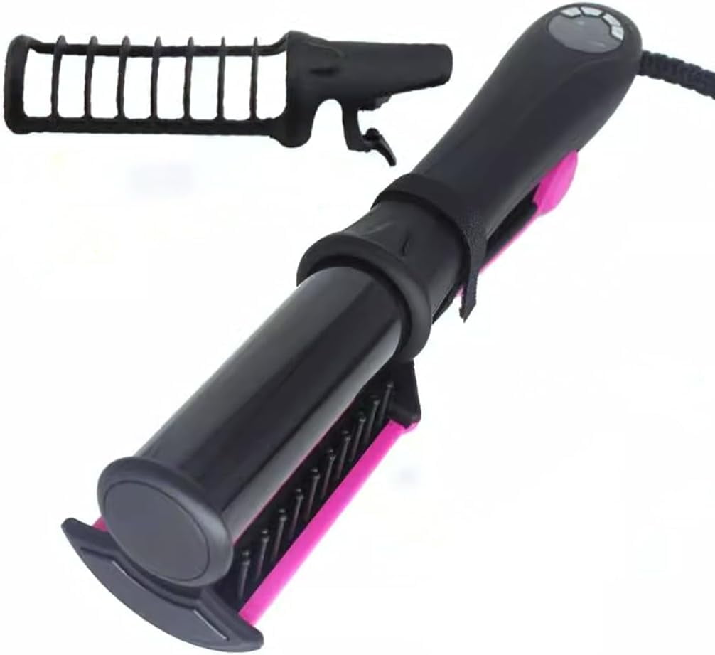 2-in-1 Professional Hair Straightener and Curler, LCD Display, 360 ...