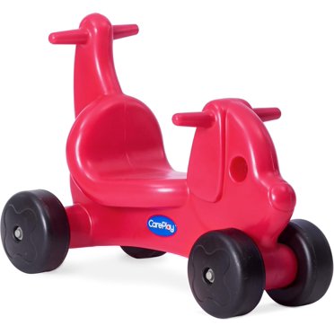 Careplay 2-in-1 Green Puppy Ride-on and Push Toy for Toddlers, Indoor ...