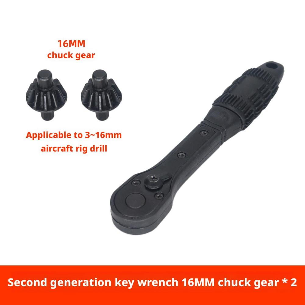 2-in-1 Ratchet Drill Chuck Key Wrench,Universal Chuck Key Replacement ...