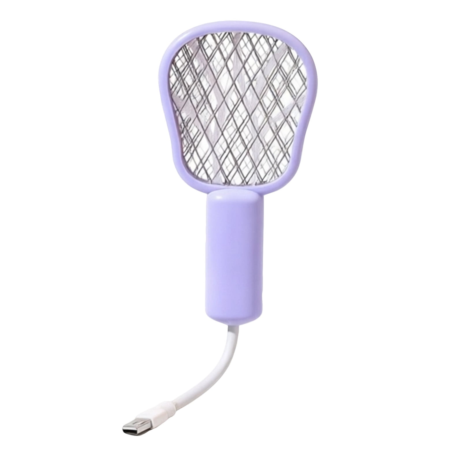 2-in-1 Rechargeable Electric Mosquito Swatter, LED Bug Zapper Racket ...