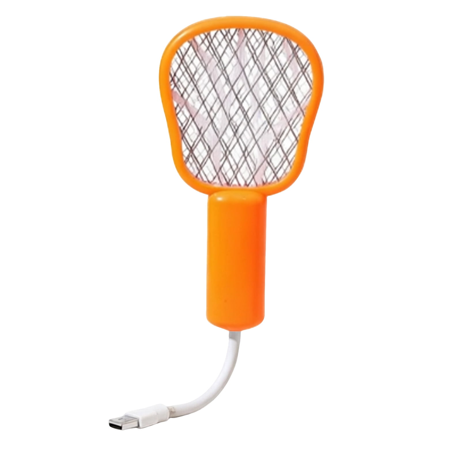 2-in-1 Rechargeable Electric Mosquito Swatter, LED Bug Zapper Racket ...