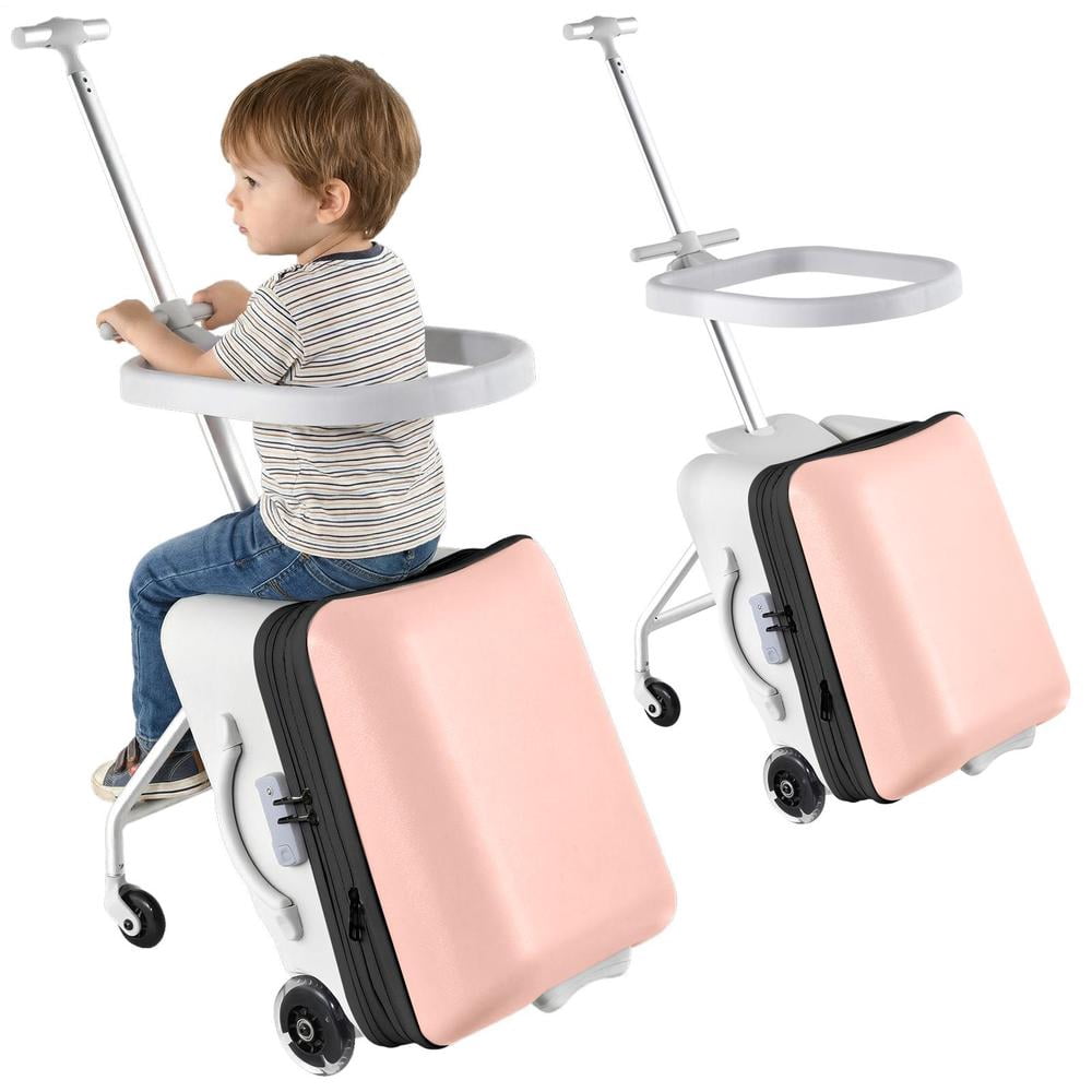 2-in-1 Ride-On Suitcase, 20” Carry-On Converts to Stroller, Airline ...