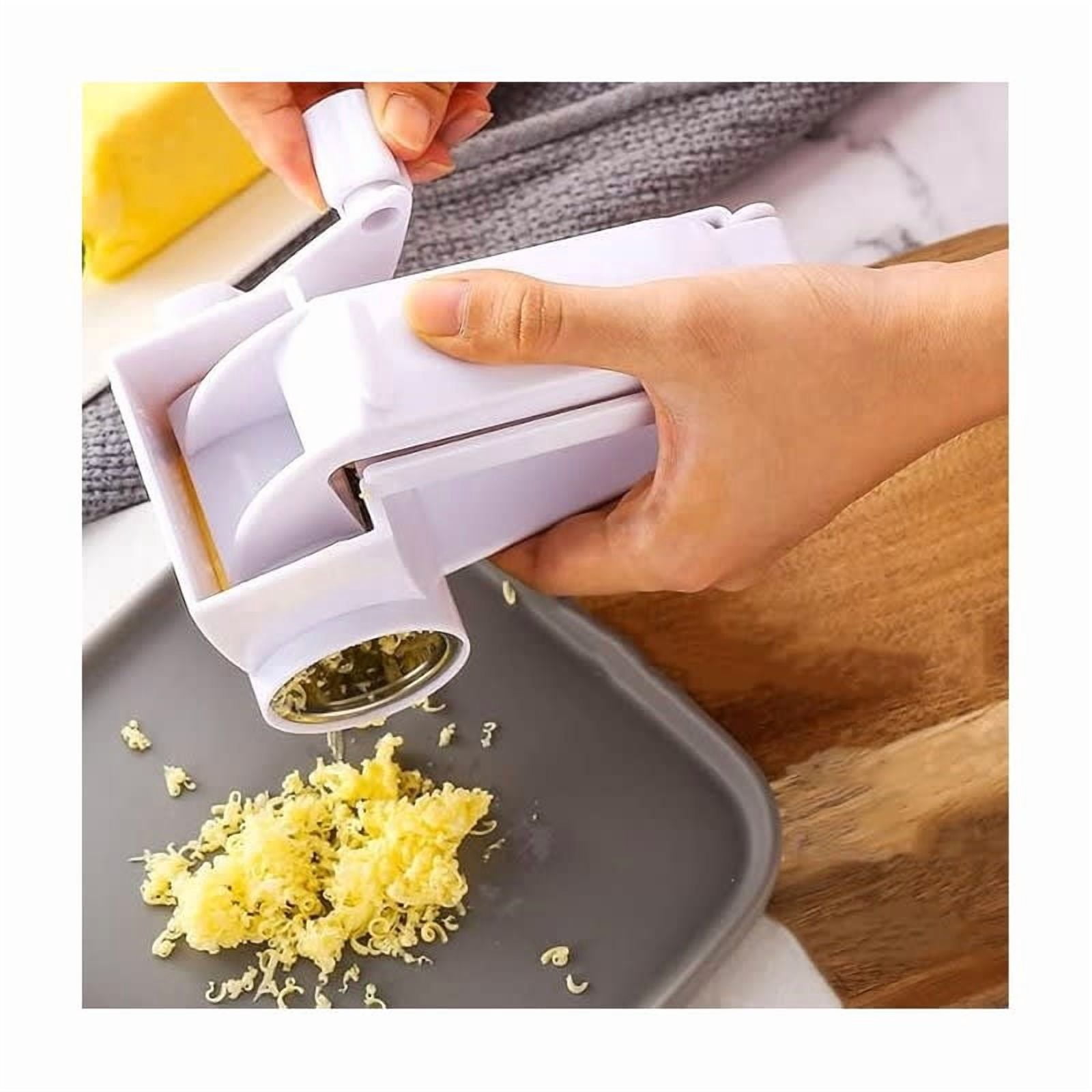 2-in-1 Rotary Cheese Grater with 18/8 Stainless Steel Drum - Walmart.com