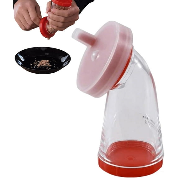 2-in-1 Sesame Grinder Bottle – Transparent Sealed Storage Container ...