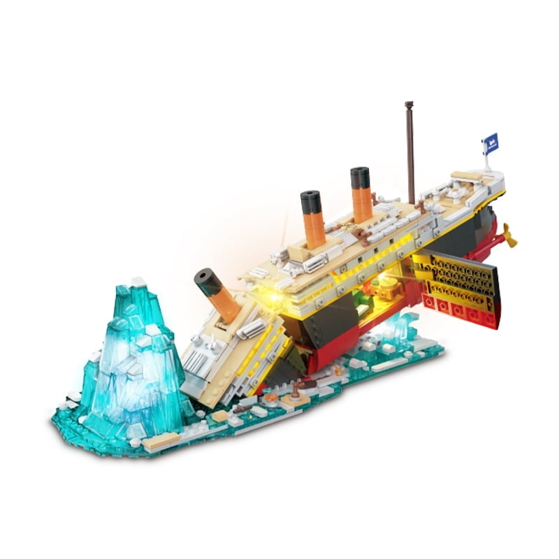 2-in-1 Ship & Iceberg Diorama Building Kit, Collectible Historical ...