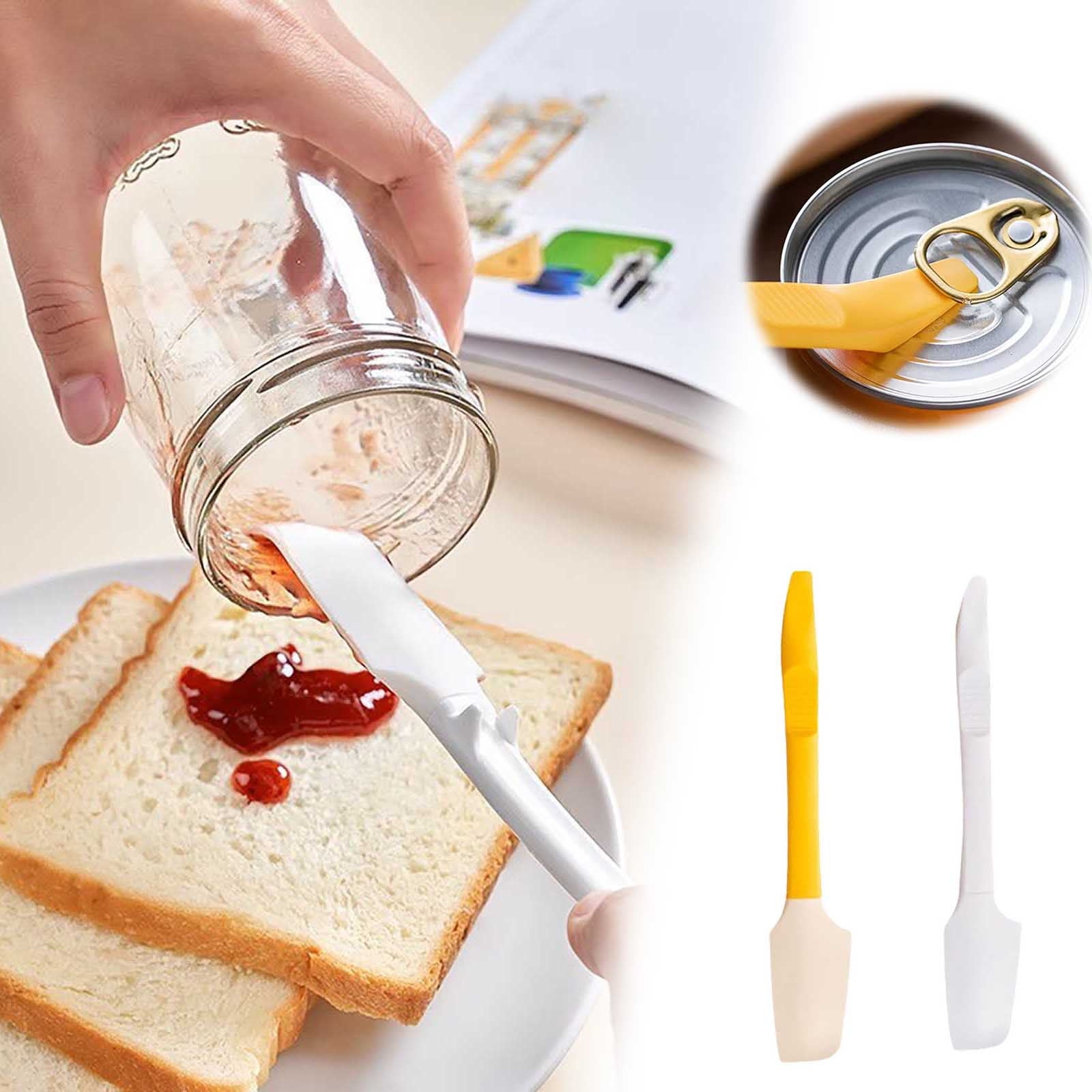 2-in-1 Baking Spatula and Silicone Scraper High Heat Tool for Cake ...