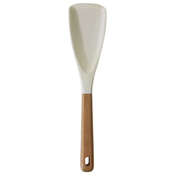 2-in-1 Silicone Spatula Spoon with Wood Handle, 12.2-Inch Multi ...