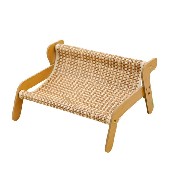 2-in-1 Sisal Cat Lounger Chair with Scratching Pad Natural Fiber Pet ...