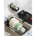 2-in-1 Small Dish Drying Rack Fits 14''–21.8'' Sink, Dish Drainers for ...