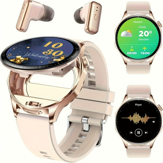 2-in-1 Smartwatch with TWS Earphones | Wireless Calls | 100+ Sports ...