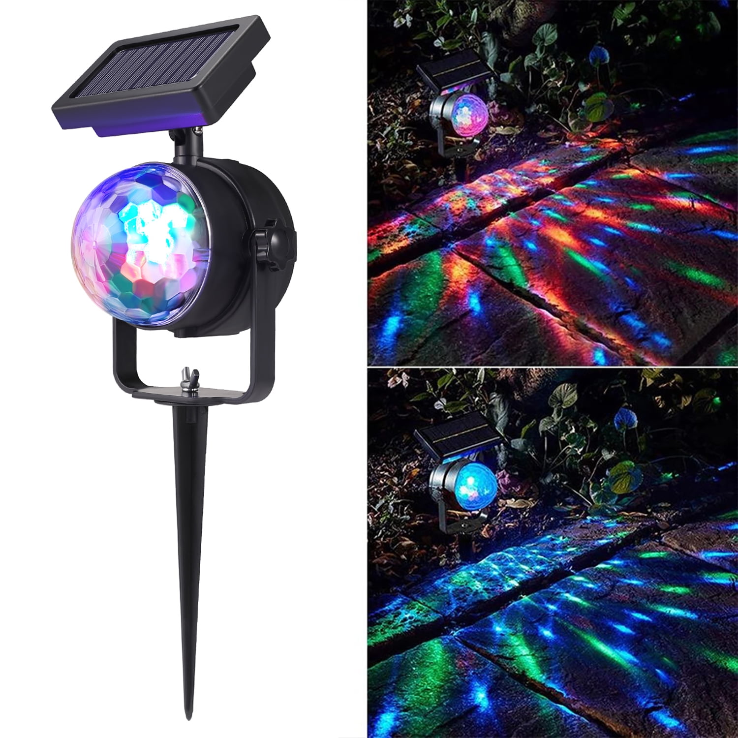 2-in-1 Solar Laser Christmas Lights Projector Outdoor Decorations ...