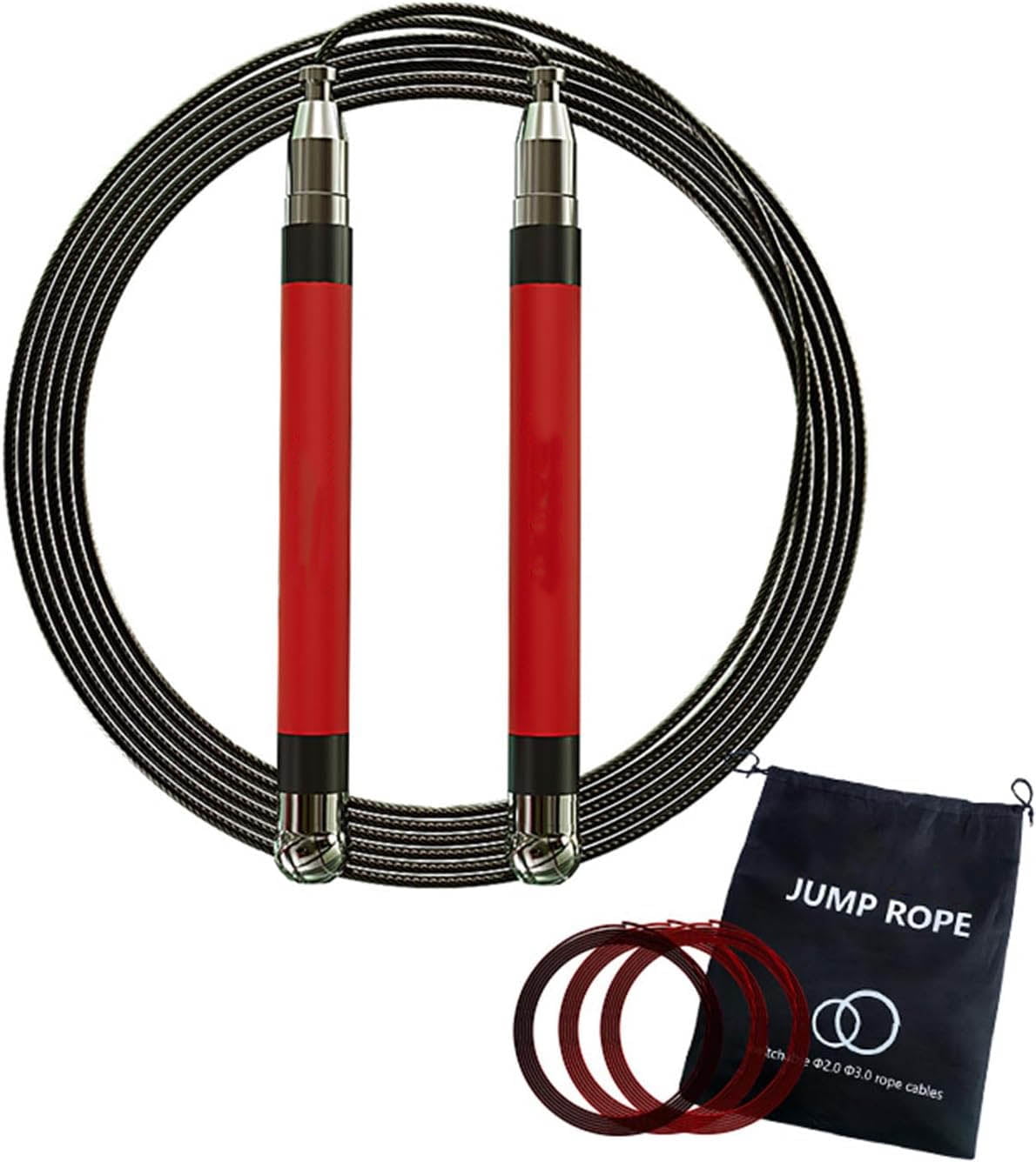 2-in-1 Speed Rope: for Boxing/MMA & for CrossFit - Tool-Free Adjustable ...