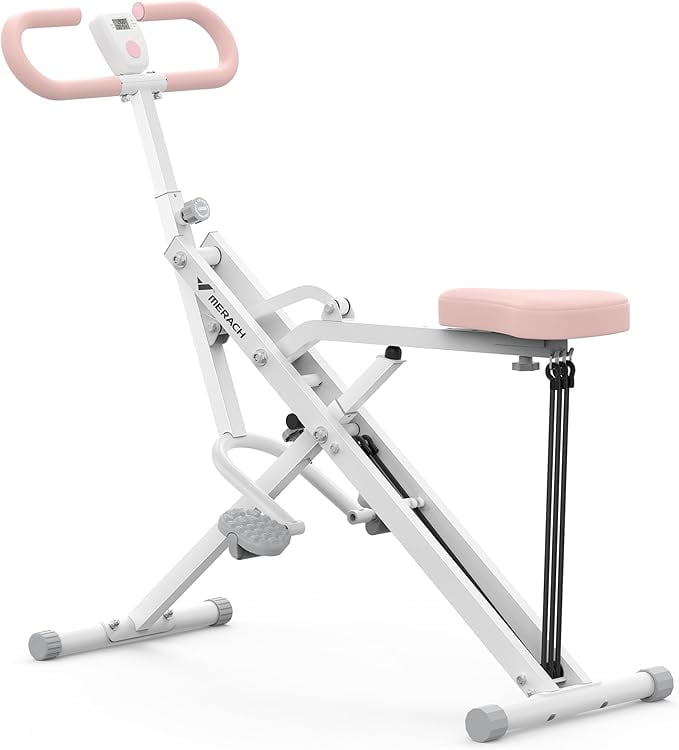 2 in 1 Squat Rowing Machine, Easy Setup & Foldable Exercise Equipment ...