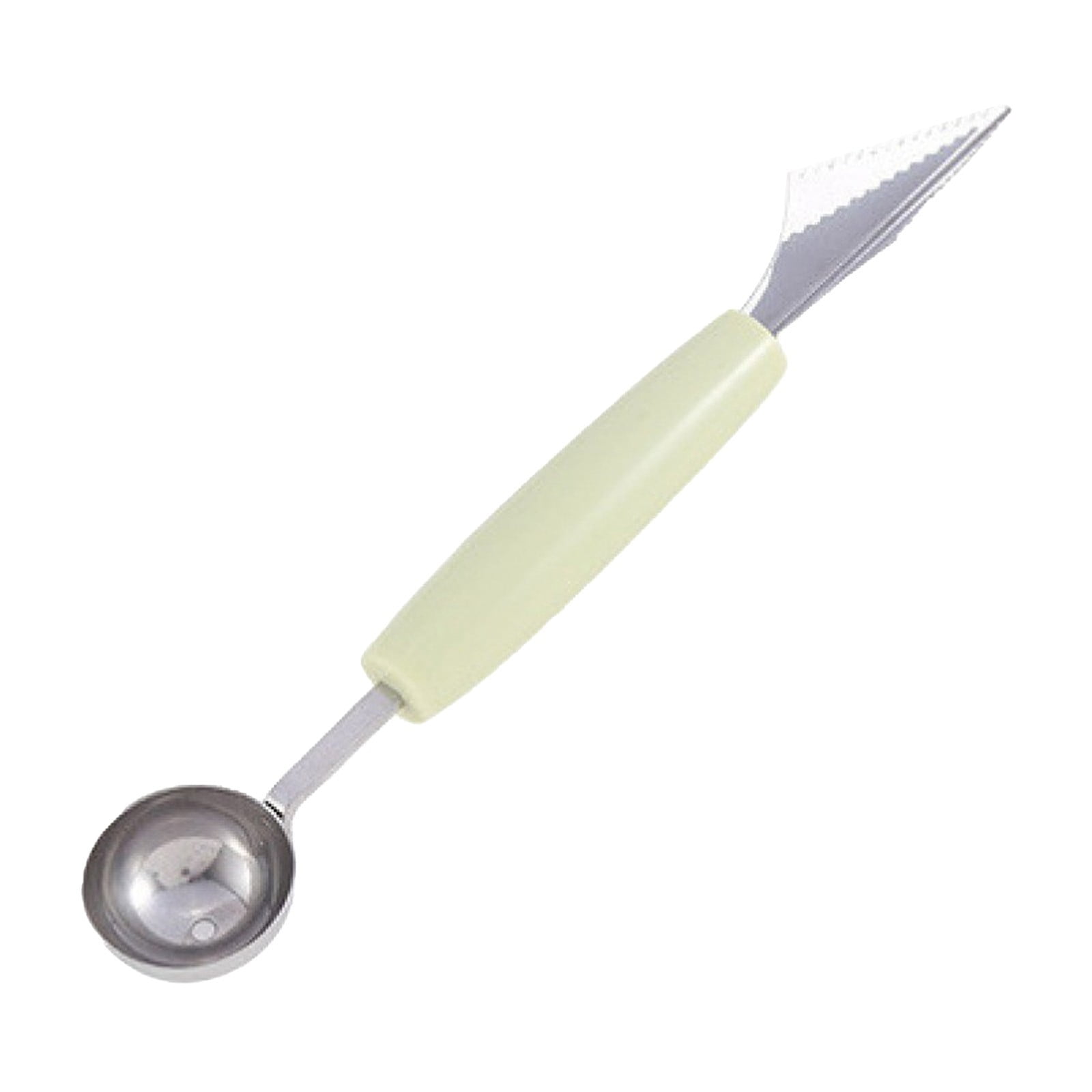 2-in-1 Stainless Steel Fruit Carving Tool - Melon Ball Scoop ...
