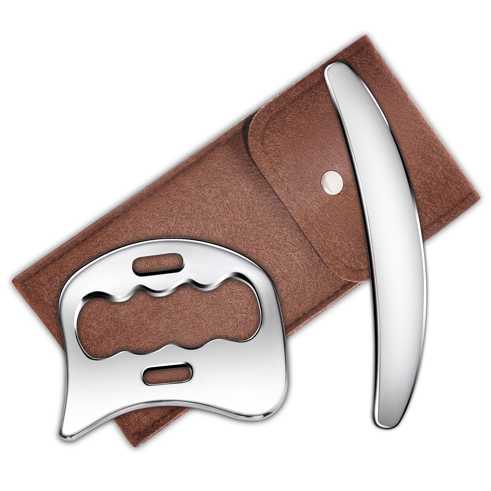 2-in-1 Stainless Steel Gua OIF8 Sha Muscle Scraper Tool, Myofascial ...