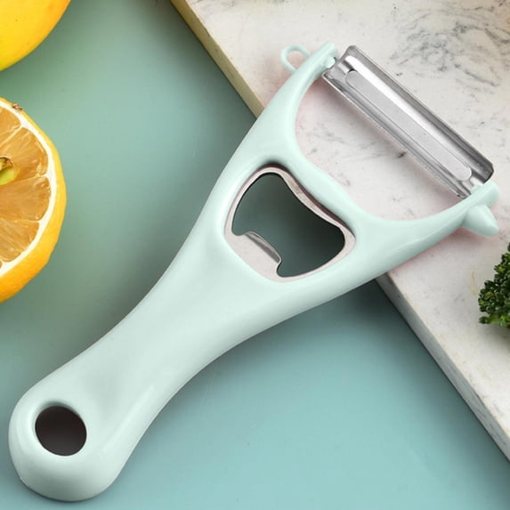 2‑in‑1 Stainless Steel Vegetable Peeler with Bottle Opener ...