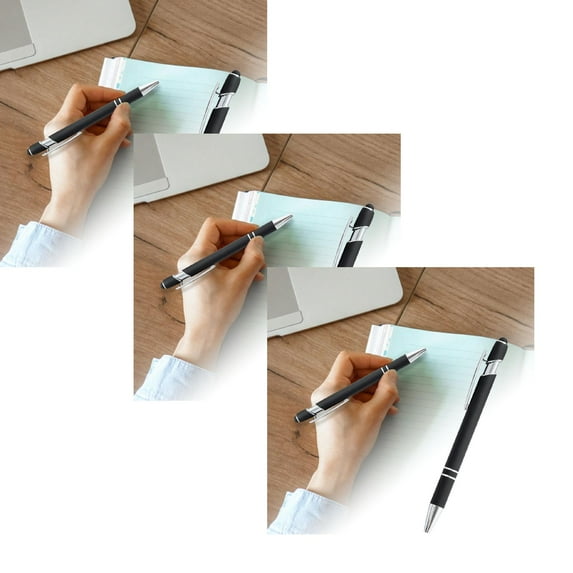 2-in-1 Stylus Pen for Touchscreen with 0.7mm Ballpoint & 6mm Capacitive ...