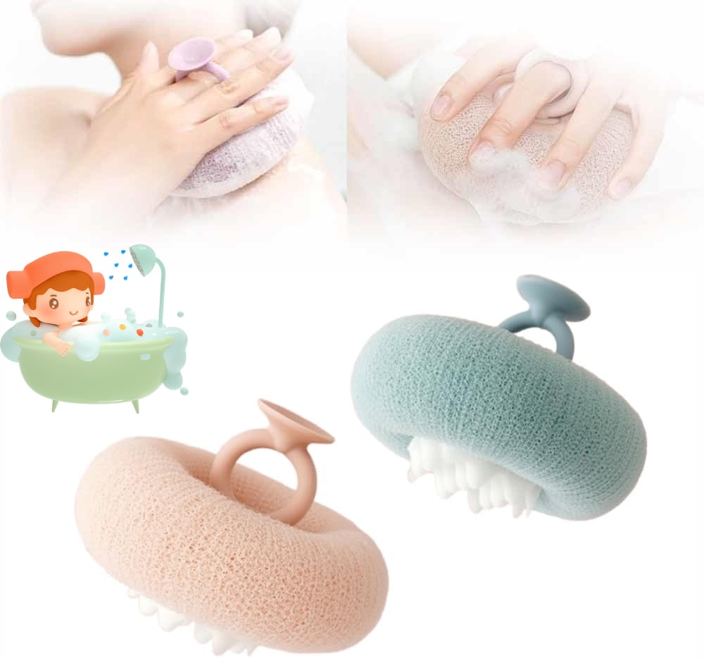 2-in-1 Sunflower Bath Ball，2025 Upgraded Super Soft Sunflower Suction ...