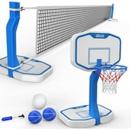 GoSports Deck-Mounted Splash Hoop ELITE Adjustable Height Inground Pool ...