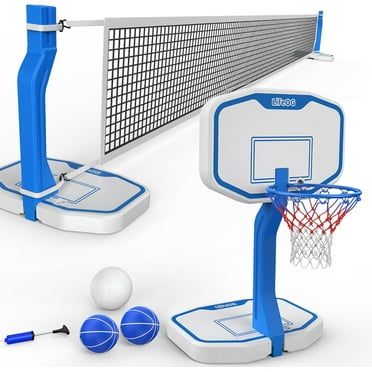 GoSports Deck-Mounted Splash Hoop ELITE Adjustable Height Inground Pool ...