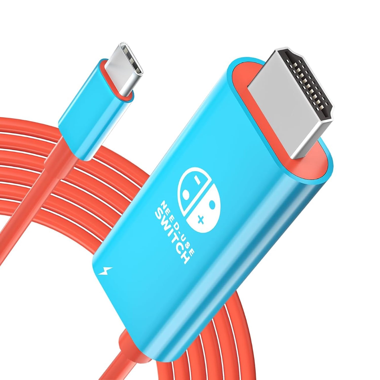 2 in 1 TV Adapter with 4K HDMI Cable, Type C 100W Charging, Portable ...