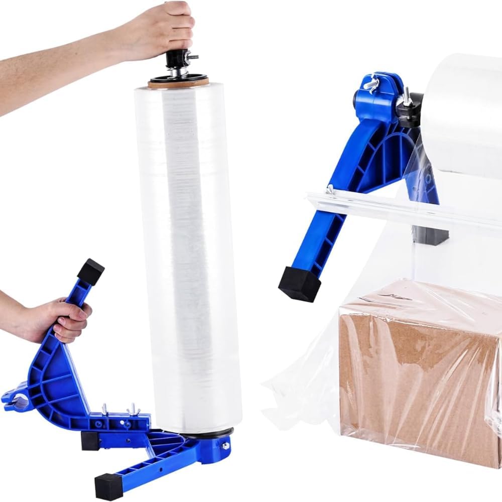 2 in 1 Table Stretch Film Dispenser Manual Pallet Wrapper Stretch Film ...