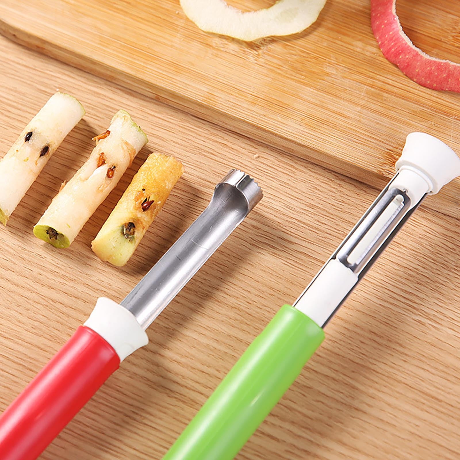2-in-1 Telescopic Fruit Corer & Peeler - Sharp Rust-Proof Stainless ...