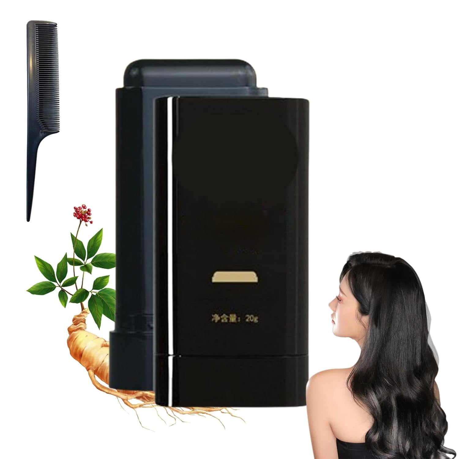 2-in-1 Touch-Up Comb Hair Dye, Touch up Comb 2 in 1,Gotysles Hair Dye ...