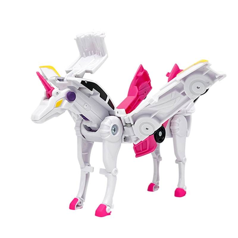 2 in 1 Transformation Car One Step Model Deformed Unicorn Model Cartoon ...