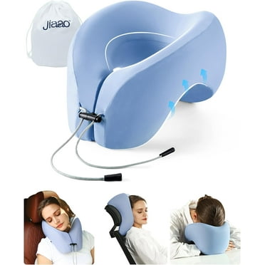 Memory Foam Travel Pillow Orthopedic Contour Design with 360-Degree ...