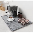 (2-in-1) Tray Mat + Draining Mat -- Silicone Coffee Machine Mat, Bar ...