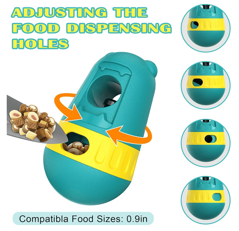 2-in-1 Treat Dispensing Dog Toys Bully Stick Holder-Interactive Puzzle ...