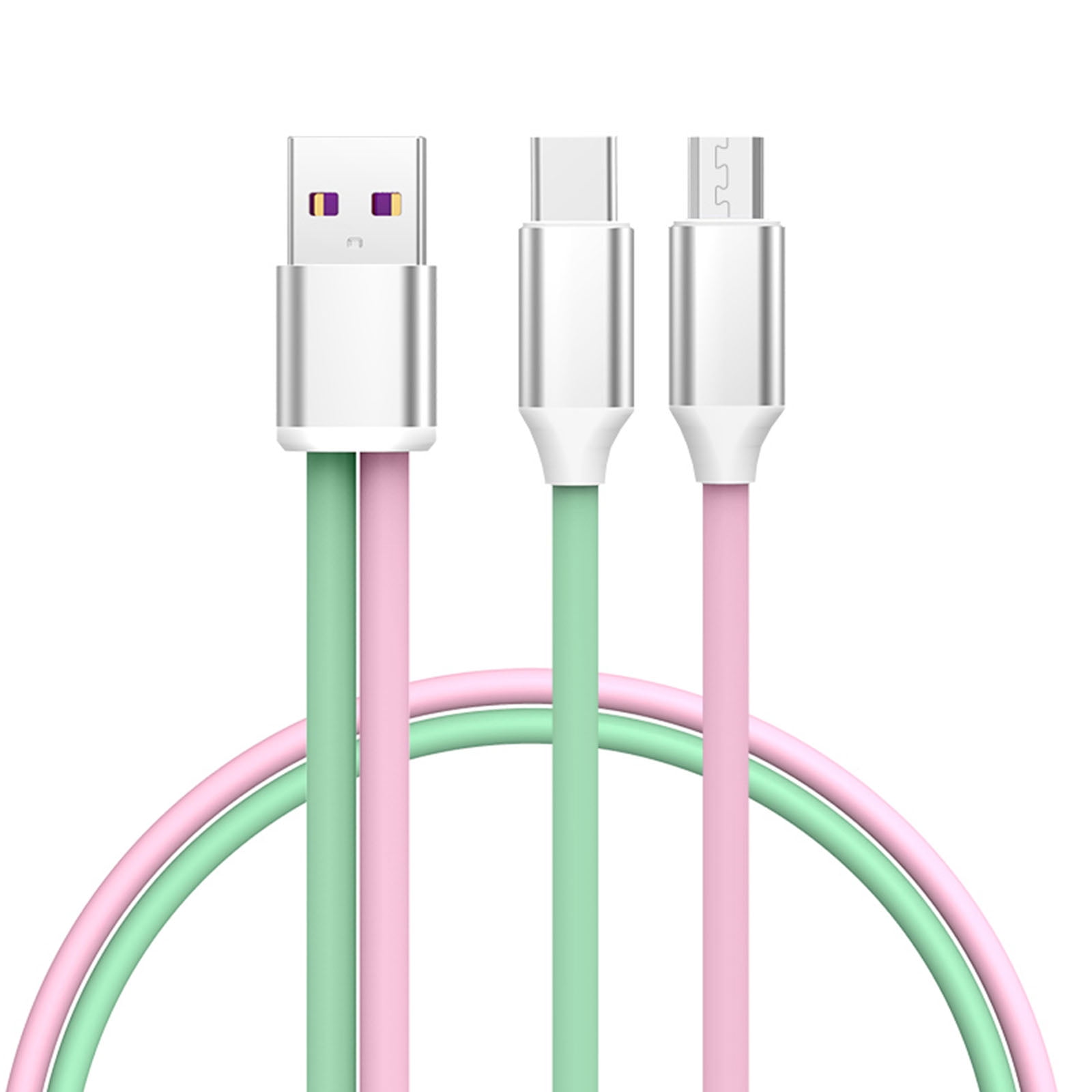 2 in 1 USB C Charging Cable Power up Two Devices Simultaneously Long ...