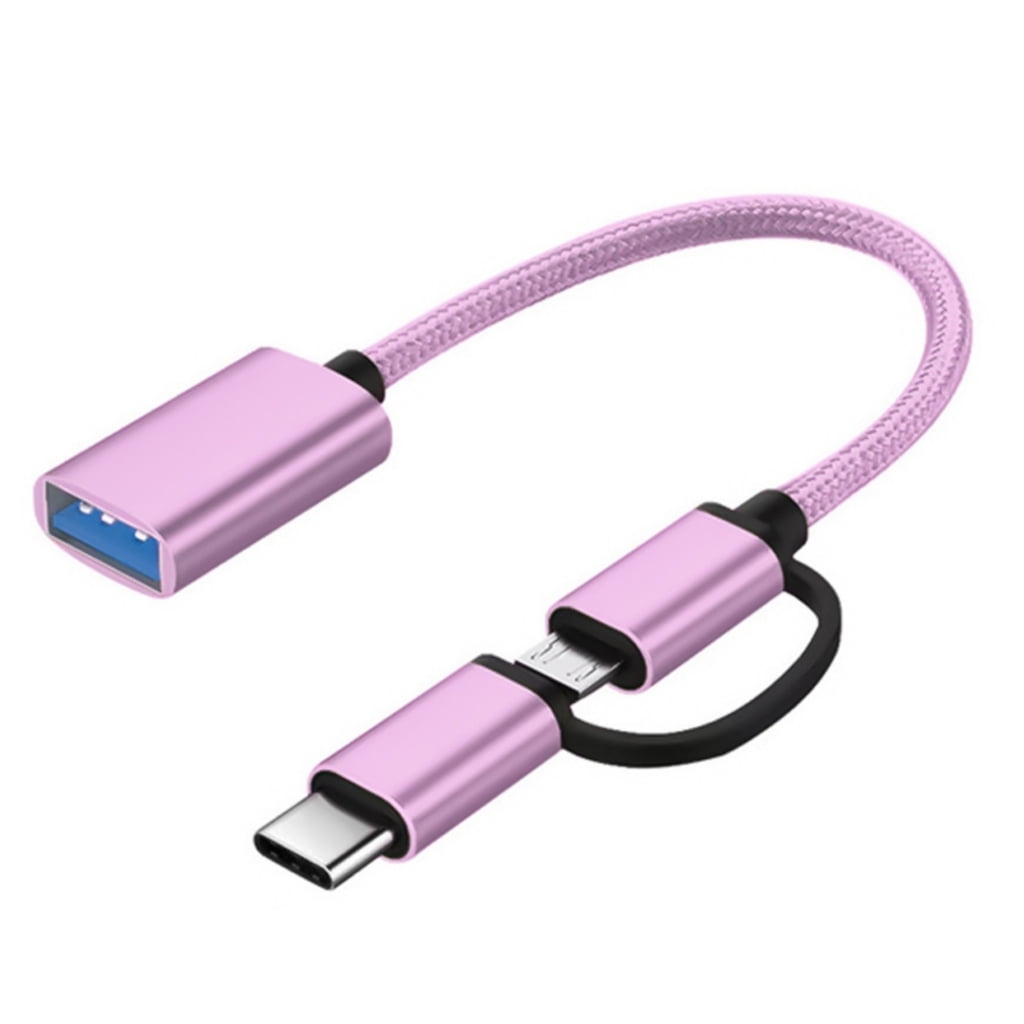 2 in 1 USB C / USB to USB Adapter Cable for Small USB /Type C Devices ...