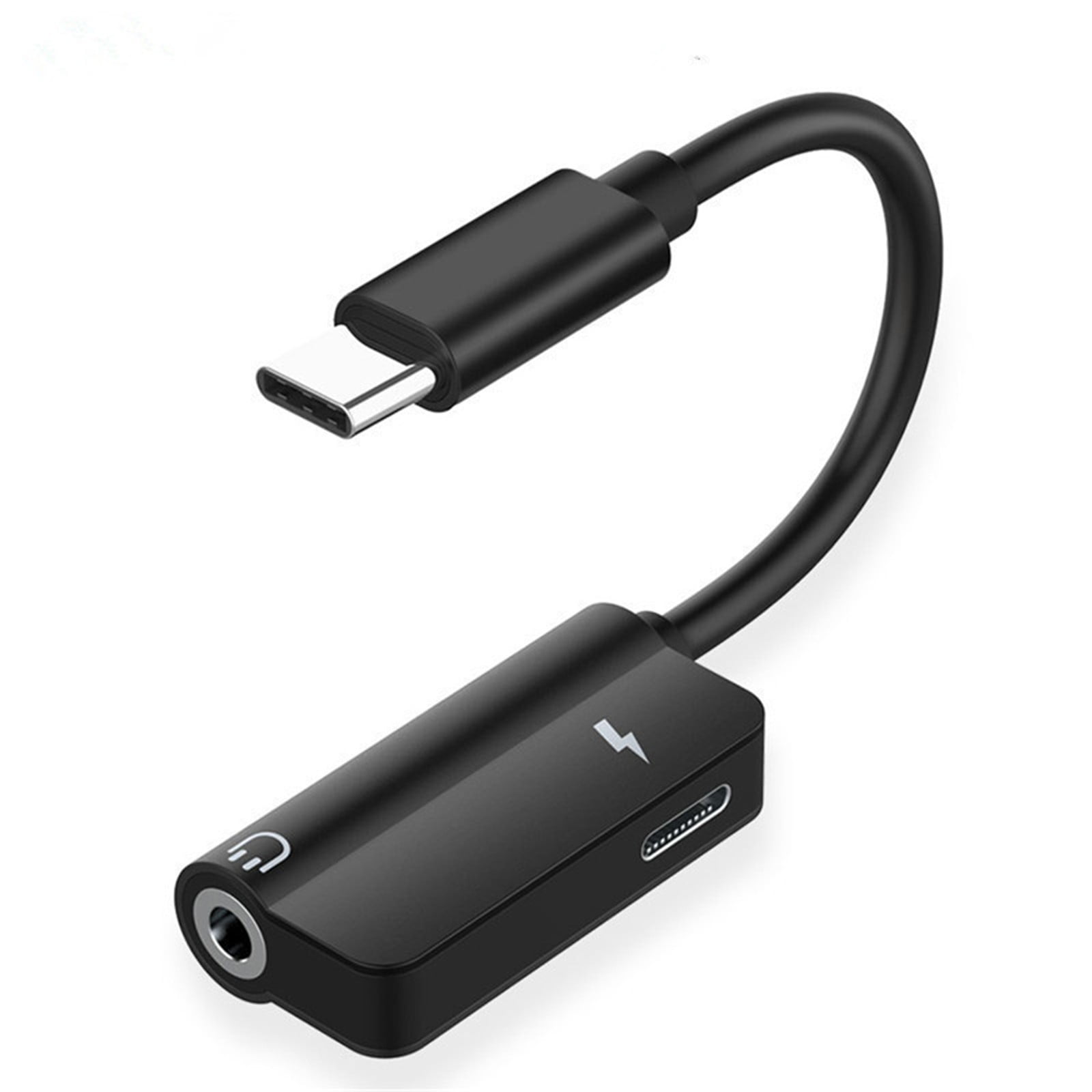 2-in-1 USB-C to 3.5mm Headphone Jack Adapter + Charger - Simultaneous ...
