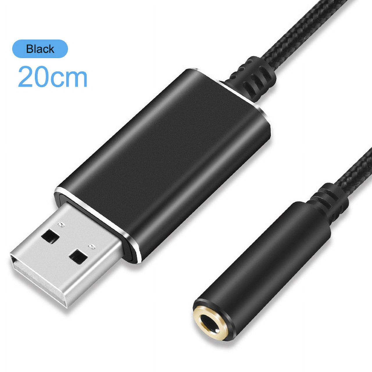 2 in 1 USB to 3.5mm Jack Sound Card Plug 3 5 Sound Audio Adapter for PC ...