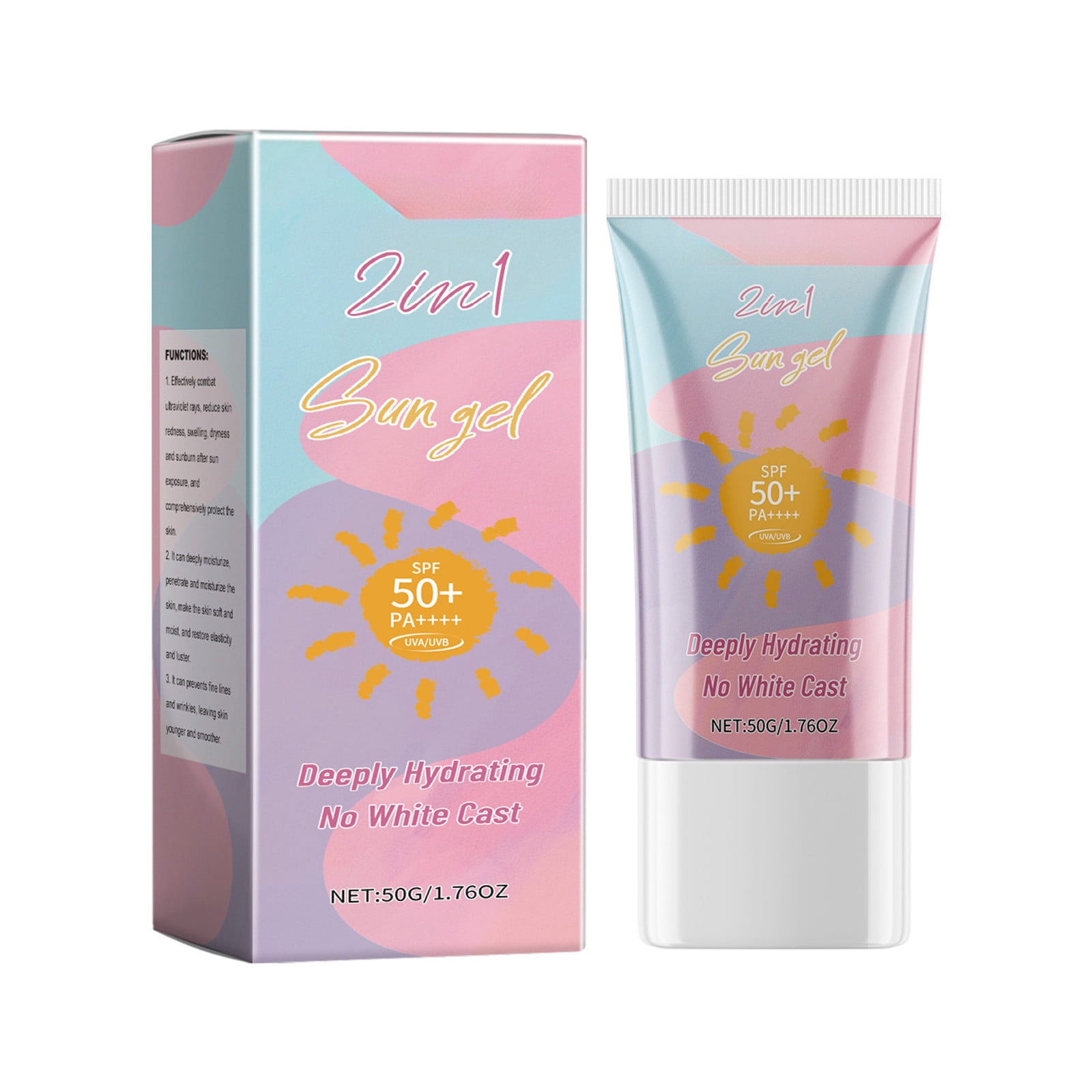 2-in-1 UV Moisturizer - Sun Protection & Hydration - 50ml - Walmart.com